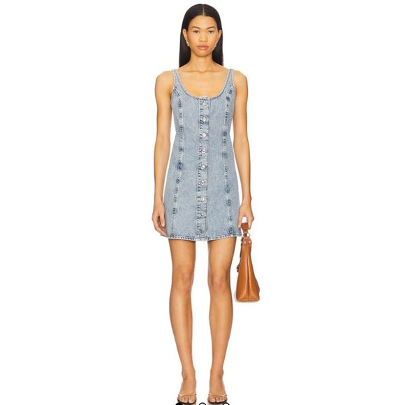 Frame Denim | Dresses | Frame Ladies Denim Mini Dress Nwot Med | Poshmark